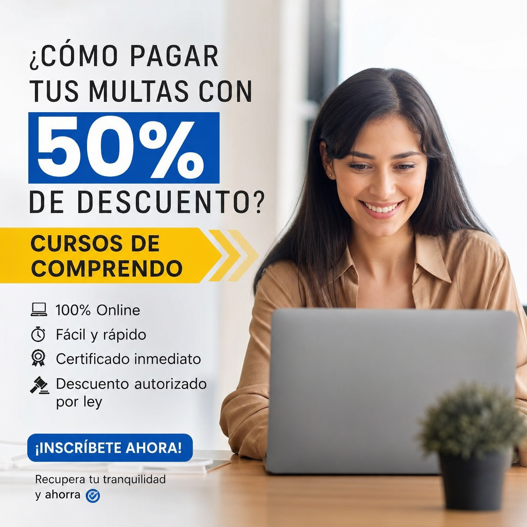 Como pagar tus multas con 50% descuento Cursos comparendo 2026: Guía ...